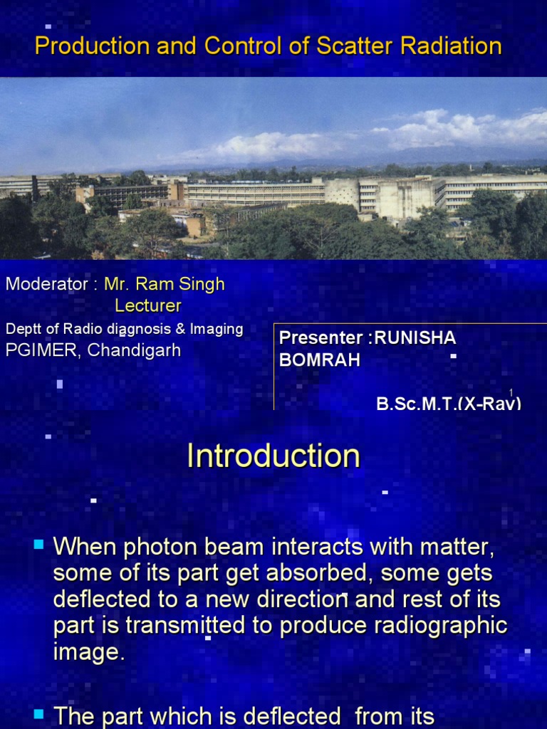 Production and Control of Scatter Radiation