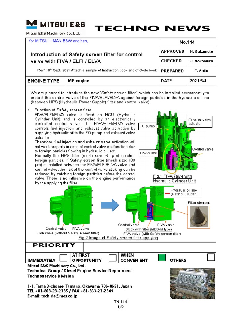 Techno News: Introduction of Safety Screen Filter For Control Valve ...