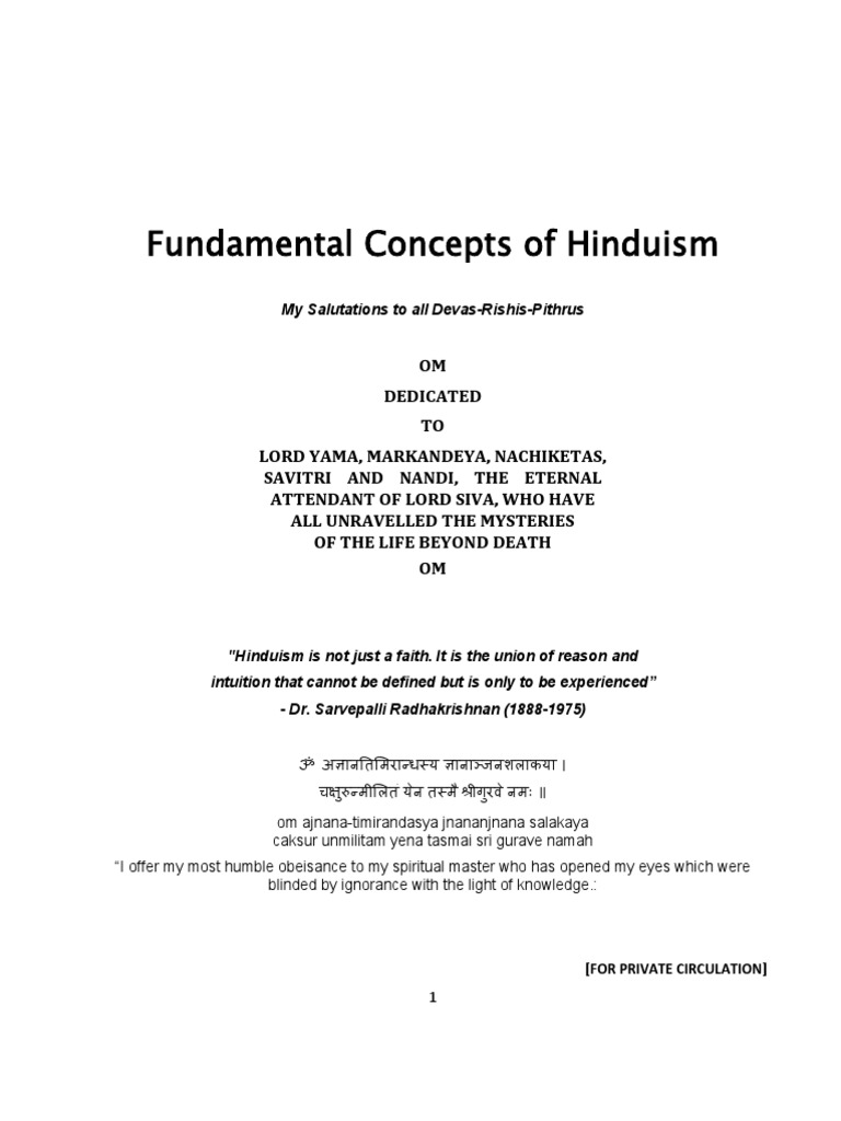 Fundamental Hindu Concepts | PDF | Moksha | Nirvana