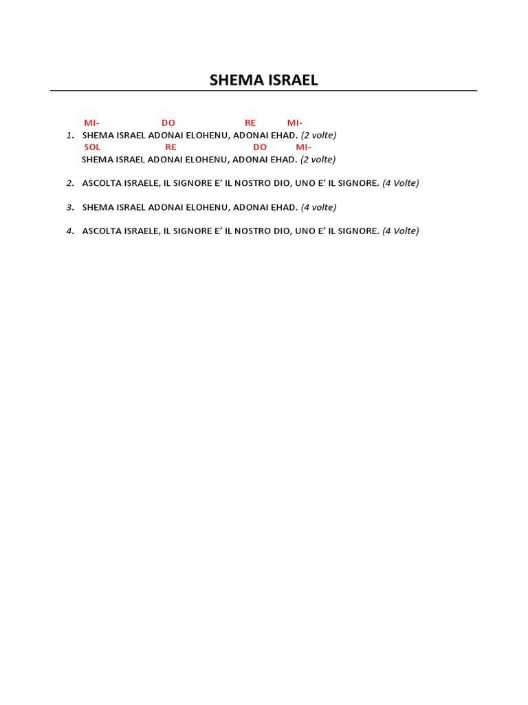 Shema Israel | PDF