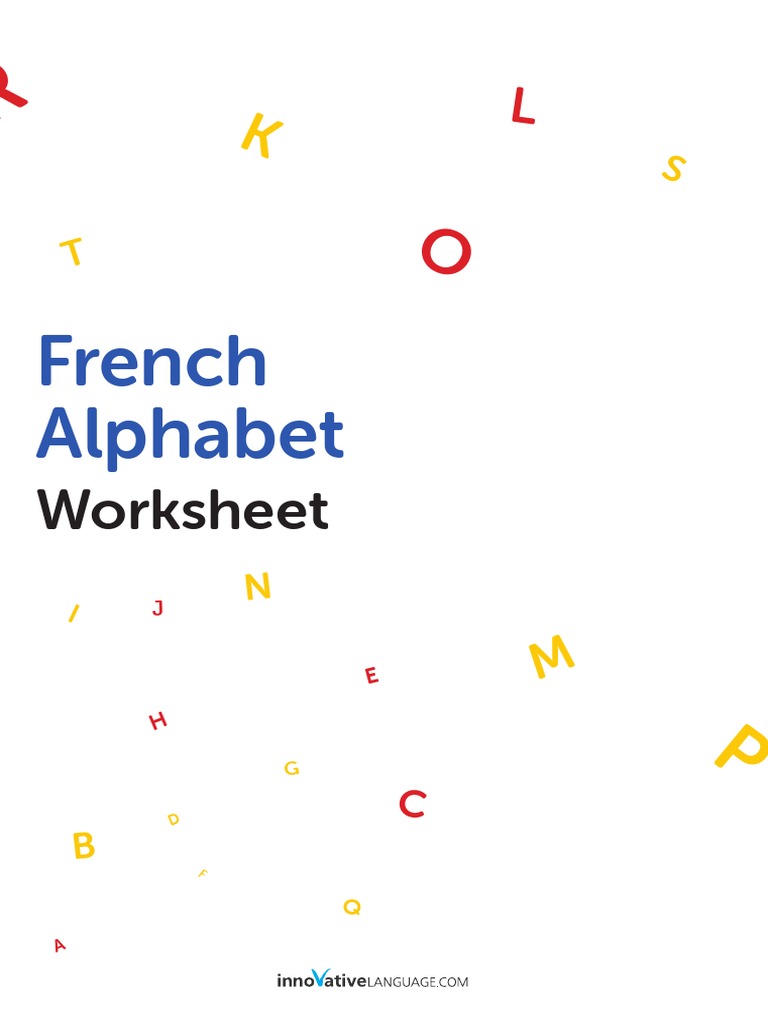 French Alphabet: Worksheet | PDF | Alphabet | Writing