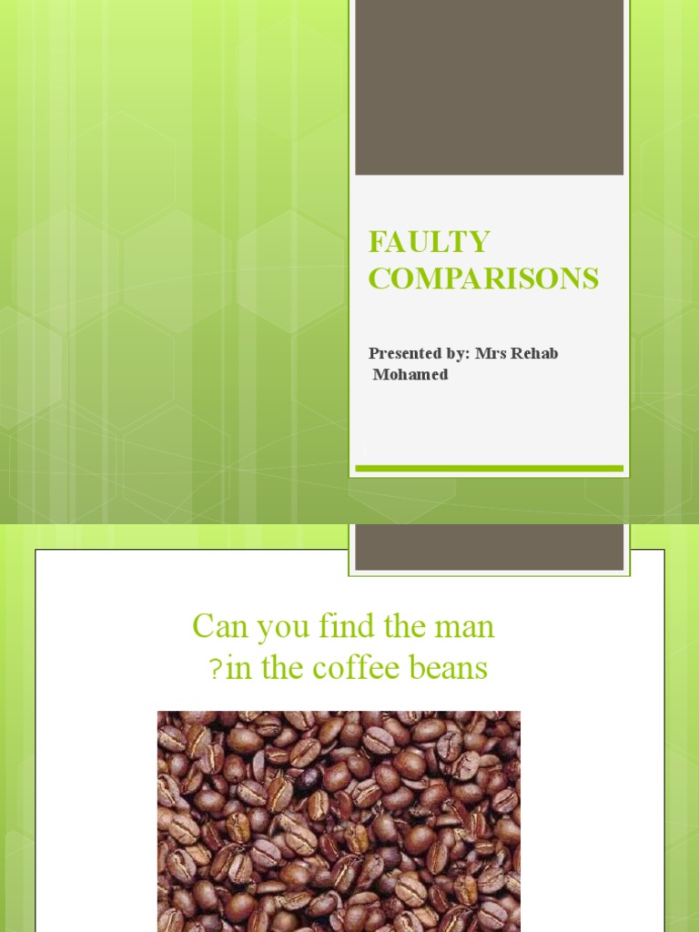 Faulty Comparisons: Presented By: Mrs Rehab Mohamed | PDF | Linguistics ...