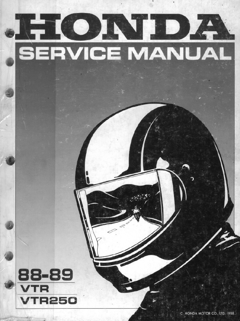 Honda VTR250 Service Manual | PDF