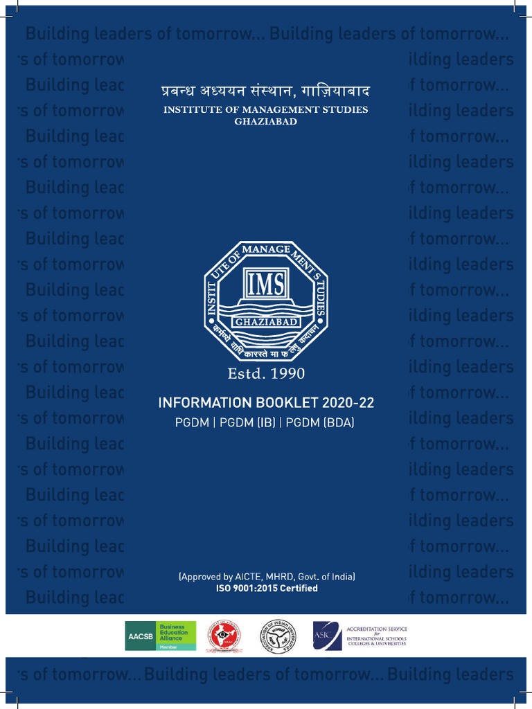 IMS Ghaziabad Brochure 2020 | PDF | Master Of Business Administration ... IMS Ghaziabad Brochure 2020 | PDF | Master Of Business Administration ...