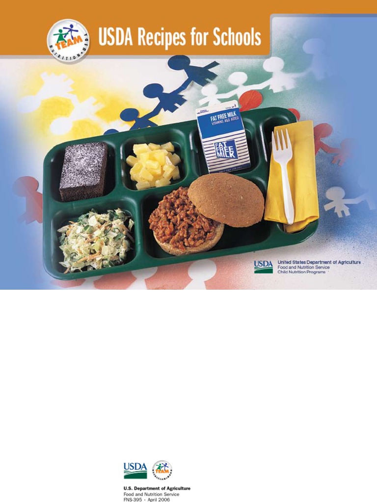 USDA School Lunch Recipes - 2007 | School Meal | Teaspoon