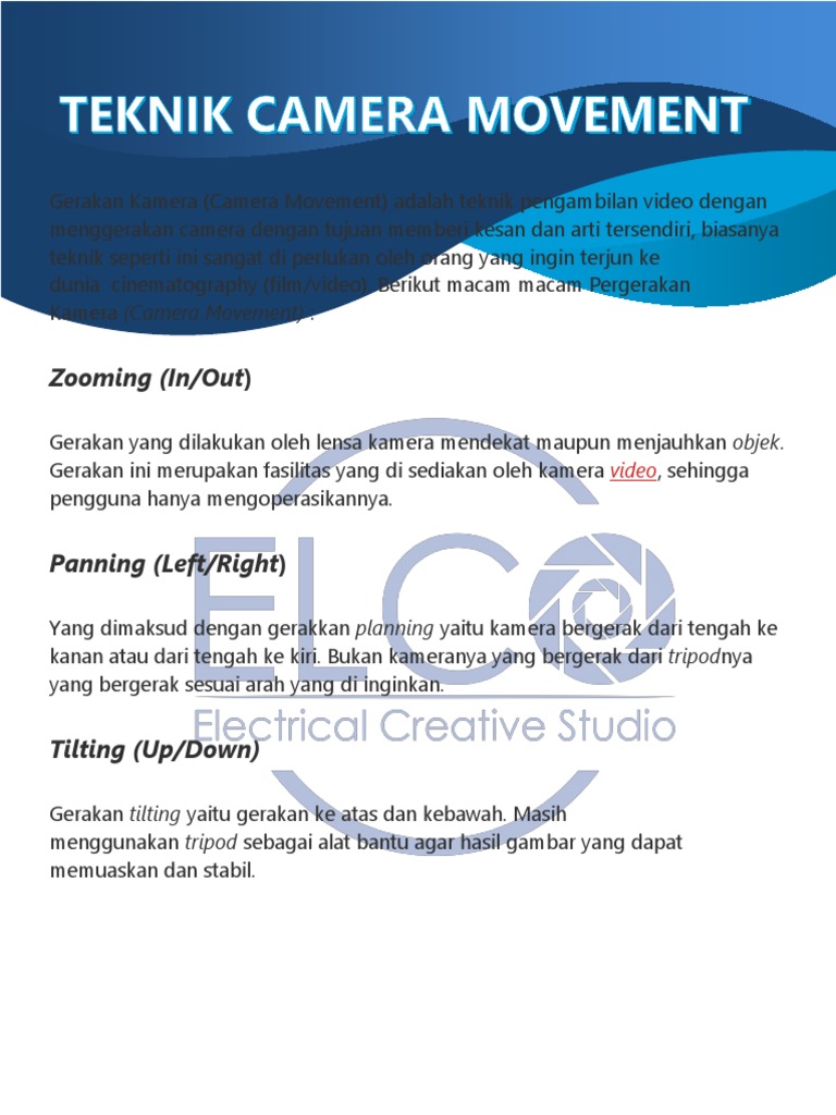 Camera Movement | PDF