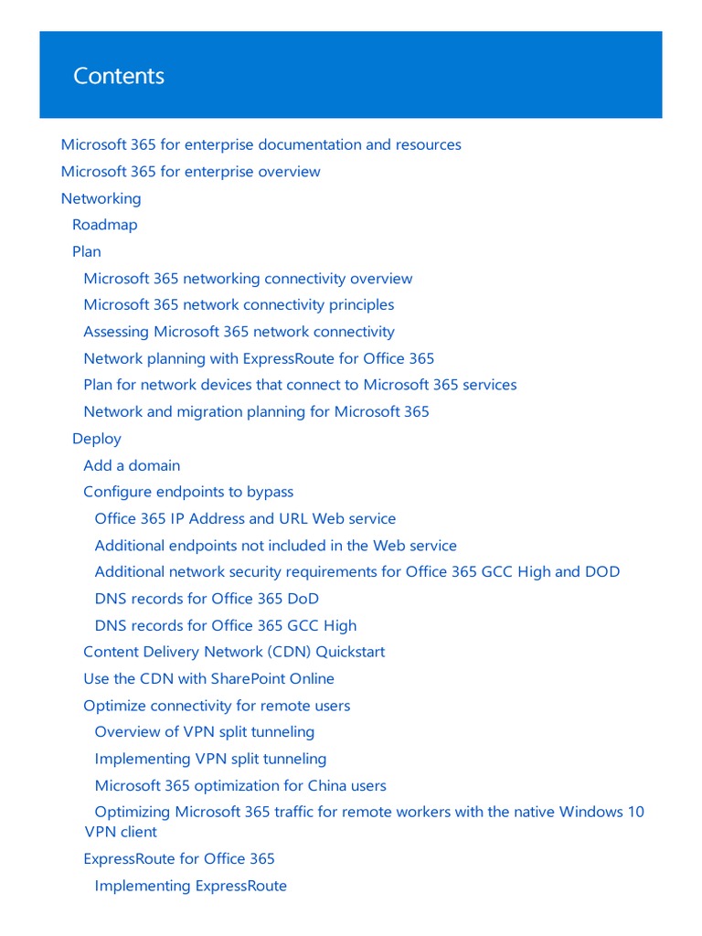 M365 Enterprise | PDF | Computer Network | Share Point
