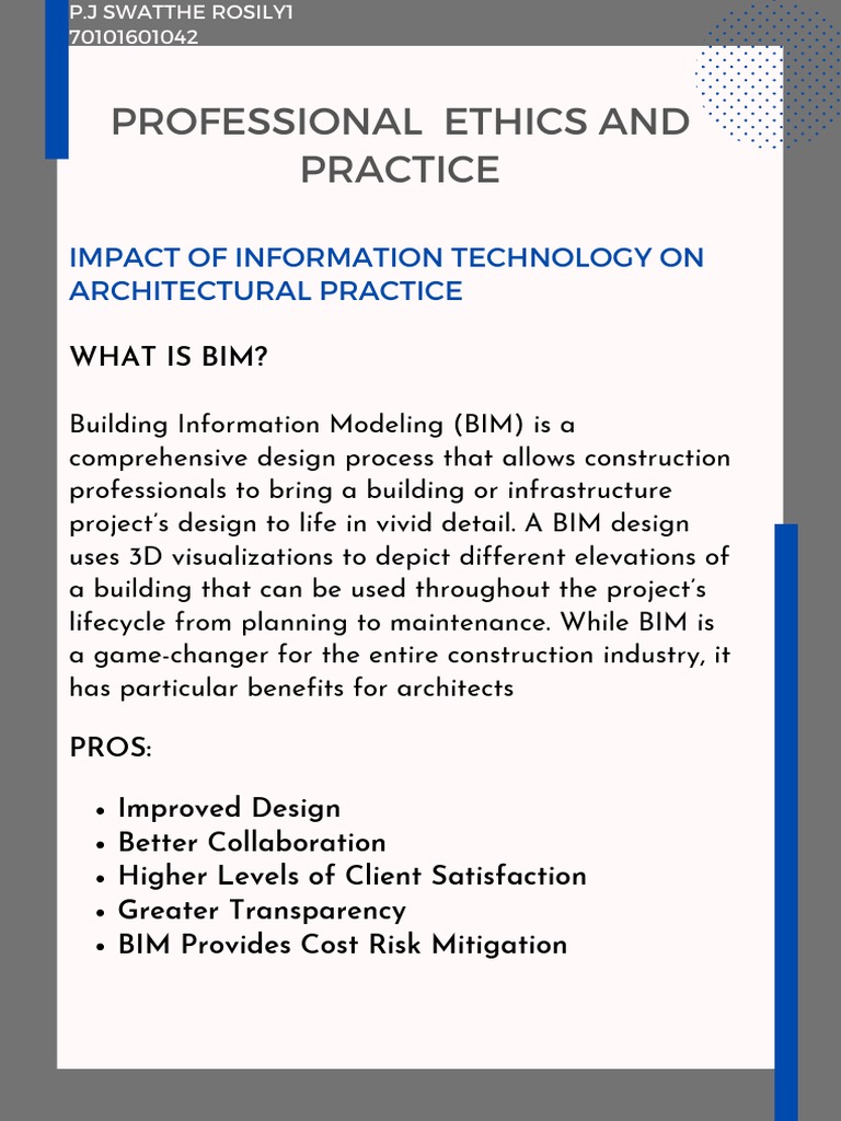 Impact of Bim For Architecture | PDF | Building Information Modeling ...