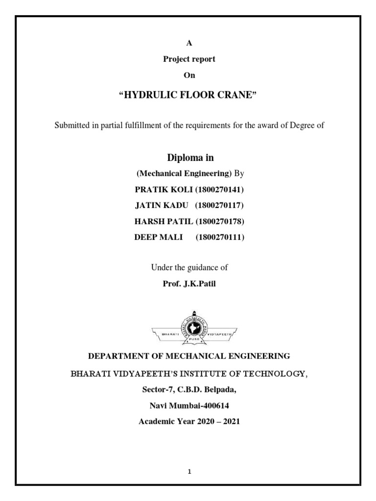 CPP Report | PDF | Crane (Machine) | Pump CPP Report | PDF | Crane (Machine) | Pump