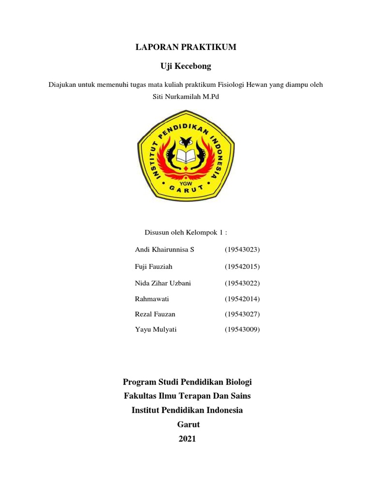 Laporan Praktikum - Uji Kecebong - Fiks | PDF