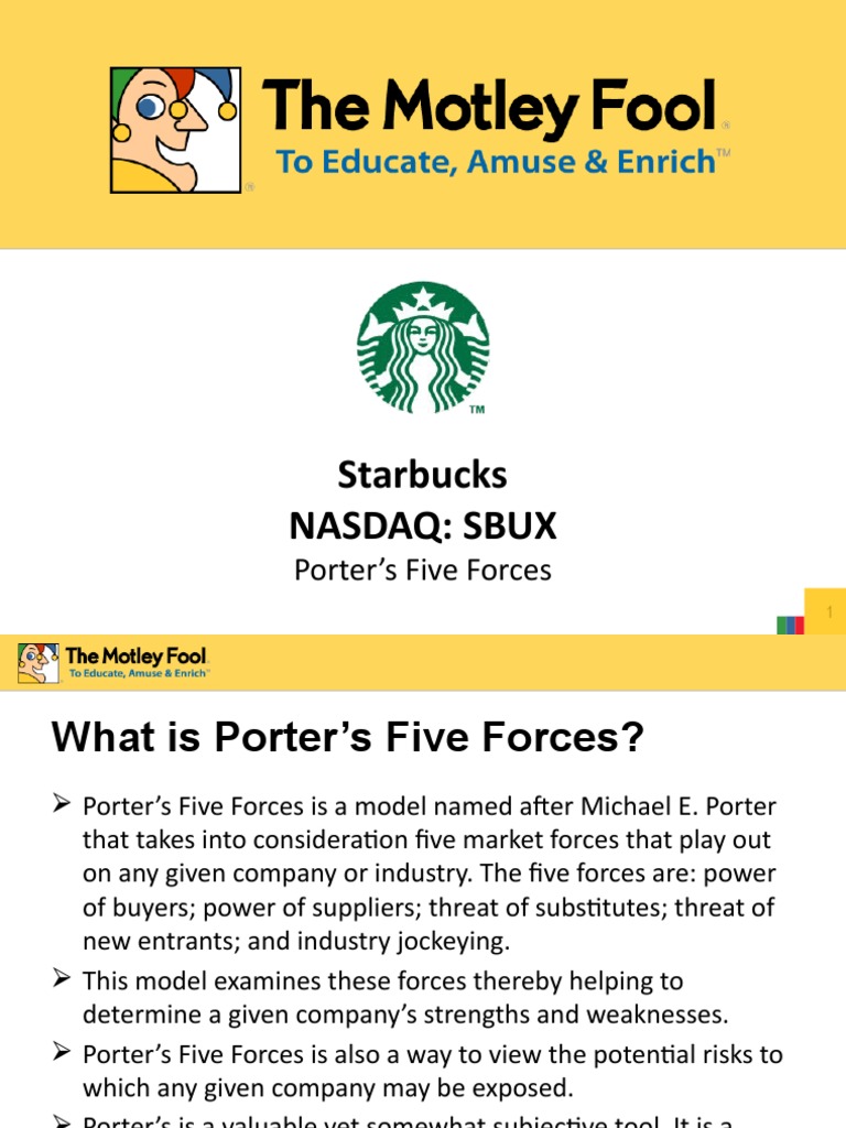 Starbucks: 2022 Porter’s Five Forces Analysis | PDF | Starbucks | Economies