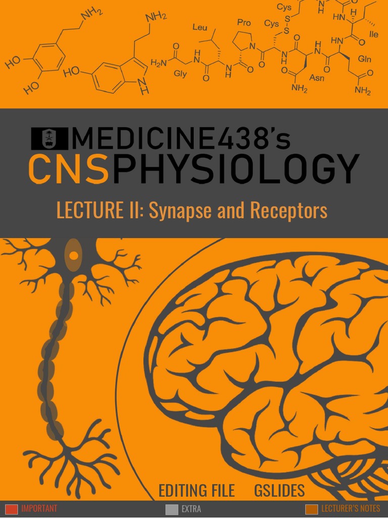 2nd Lecture - Synapse and Receptors - CNS Physiology (2nd Edition) | Download Free PDF ...