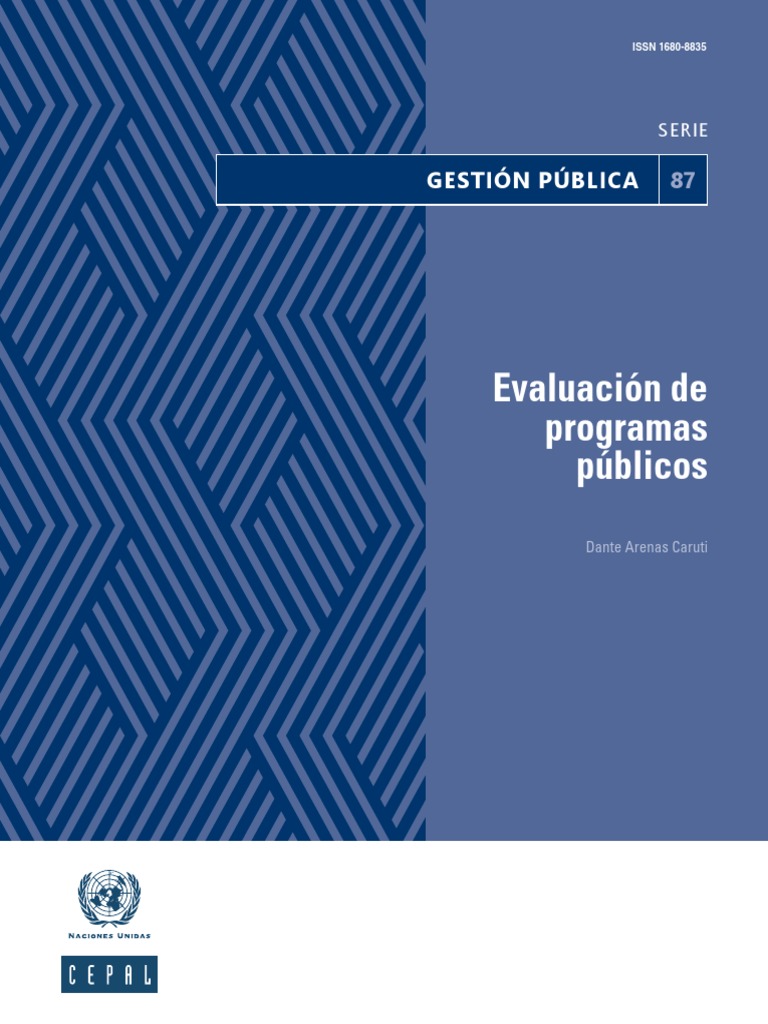 Evaluacion de Programas Publicos Cepal | PDF | Evaluación | Administración Pública