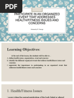 P.E. & Health: Quarter 1 - Module 1: Self - Assessment Health - Related ...