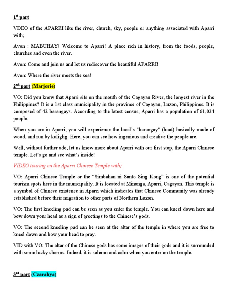 VIDEO Touring On The Aparri Chinese Temple With | PDF | Rosary