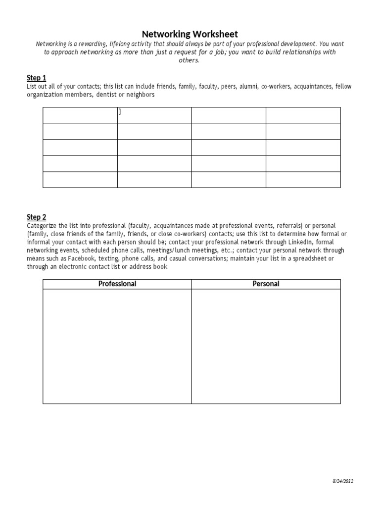 Networking - Career | PDF | Linked In | Social Networking Service