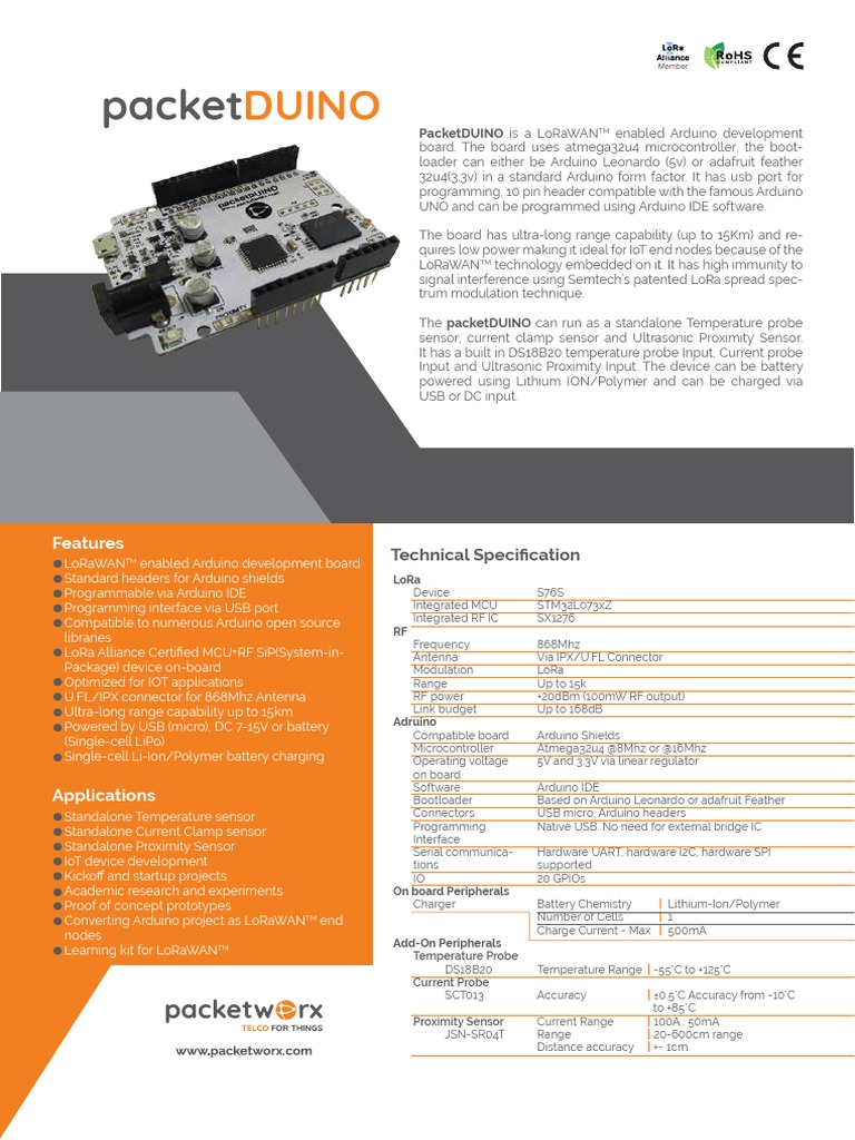 packetDUINO 1 | PDF | Arduino | Electronics