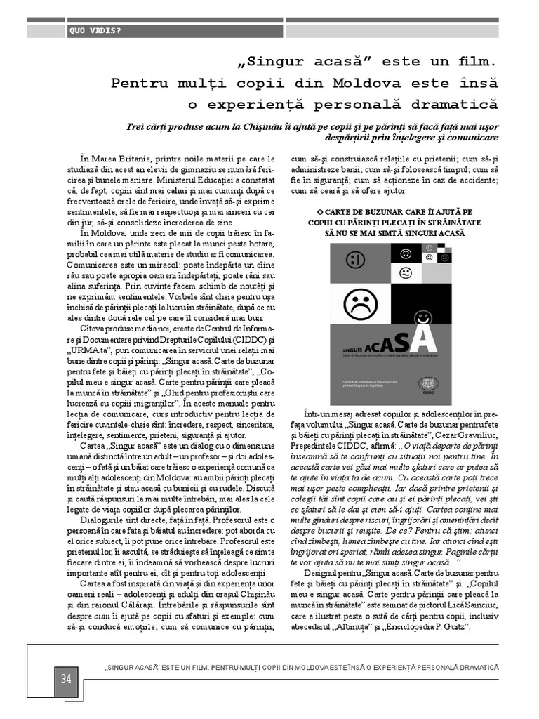 Singur Acasa Este Un Film | PDF