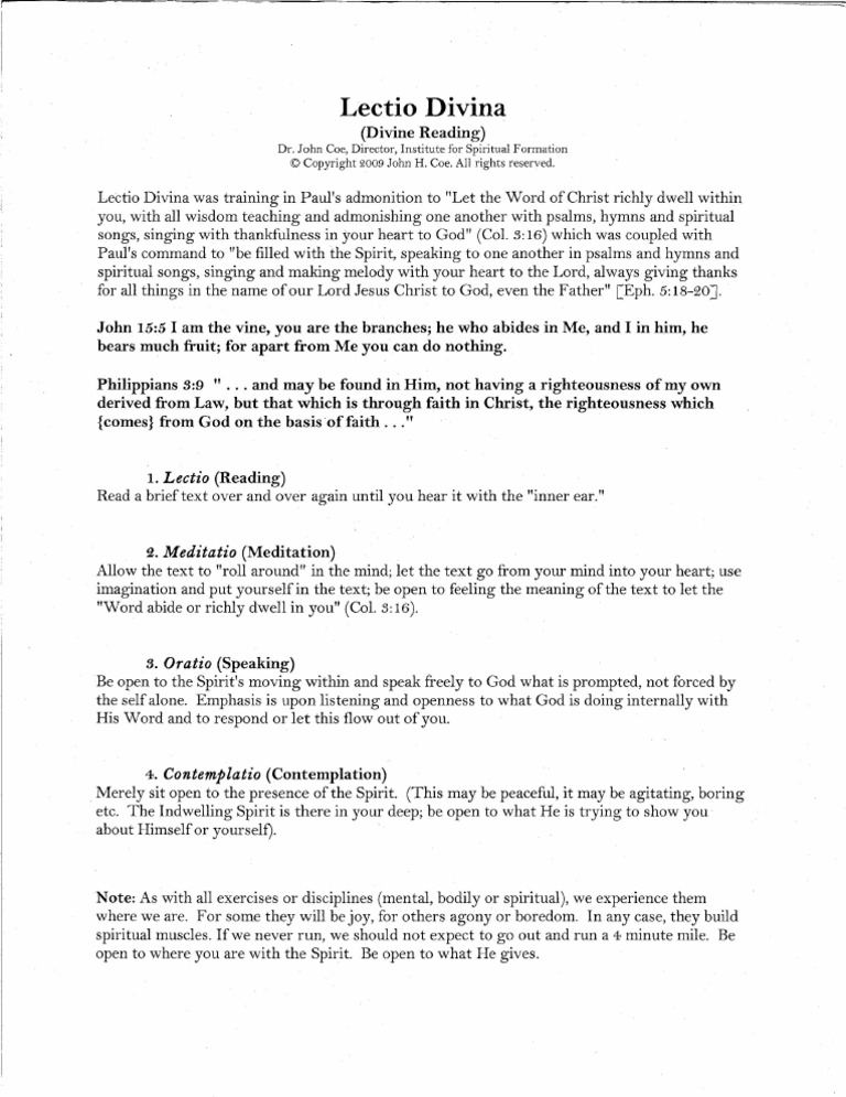 Lectio Divina