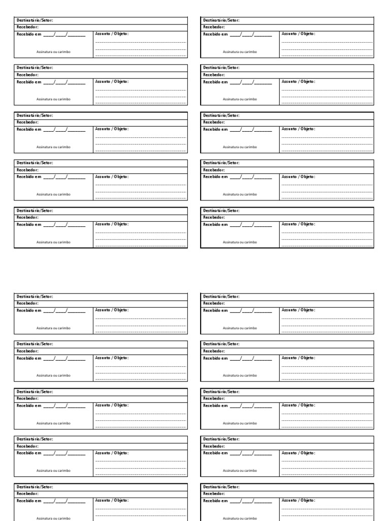 Modelo de Livro de Protocolo PDF - Compress | PDF