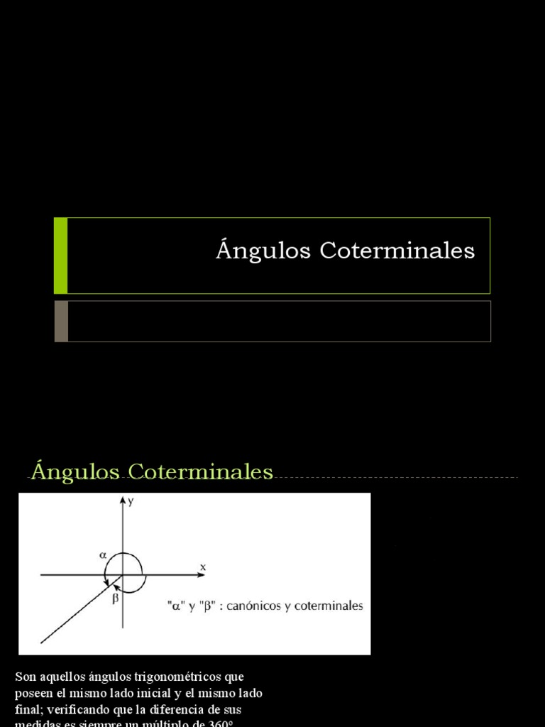 Ángulos Coterminales 5to A 26 Mayo | PDF