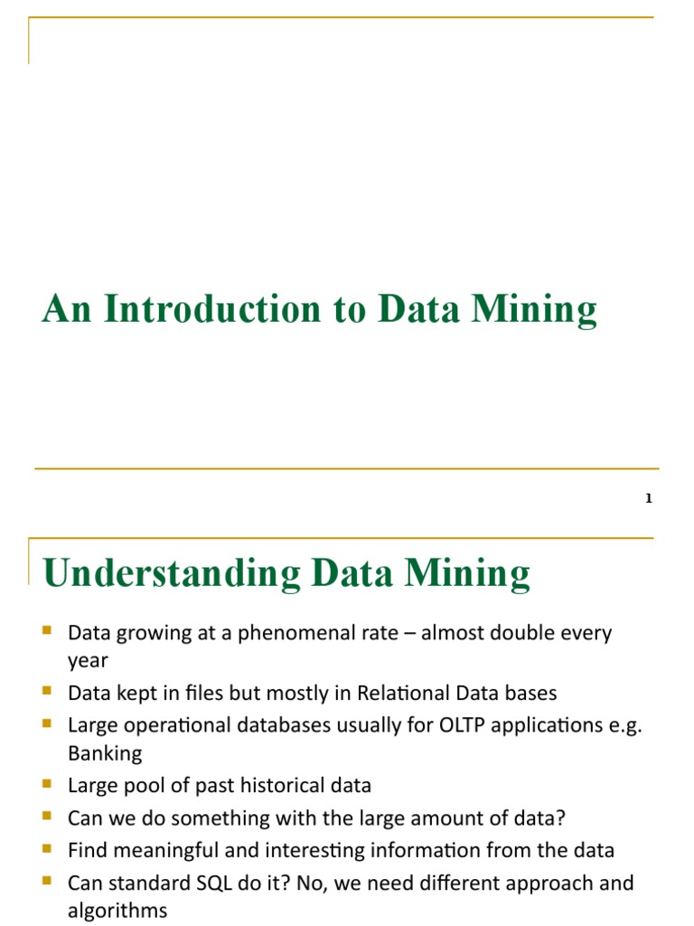 Introduction To Data Mining | PDF | Theoretical Computer Science | Data ...