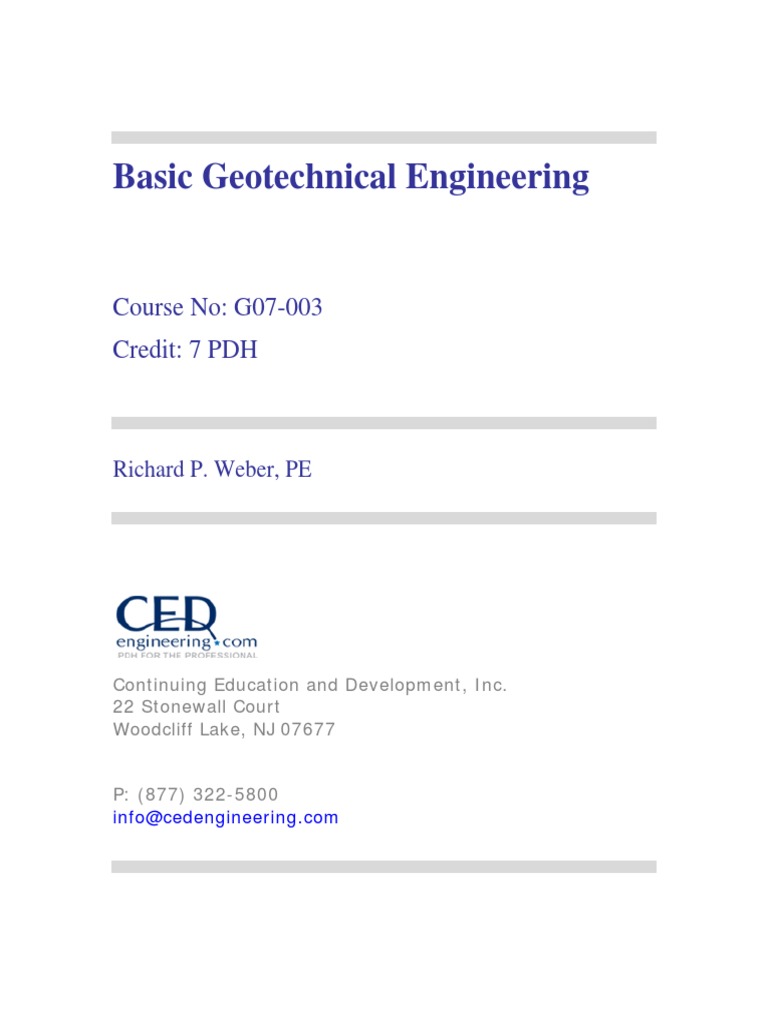 Basic Geotechnical Engineering R1 | PDF | Geotechnical Engineering ...