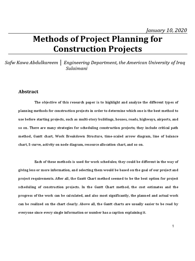 Planning Methodologies ? ? | PDF | Project Management