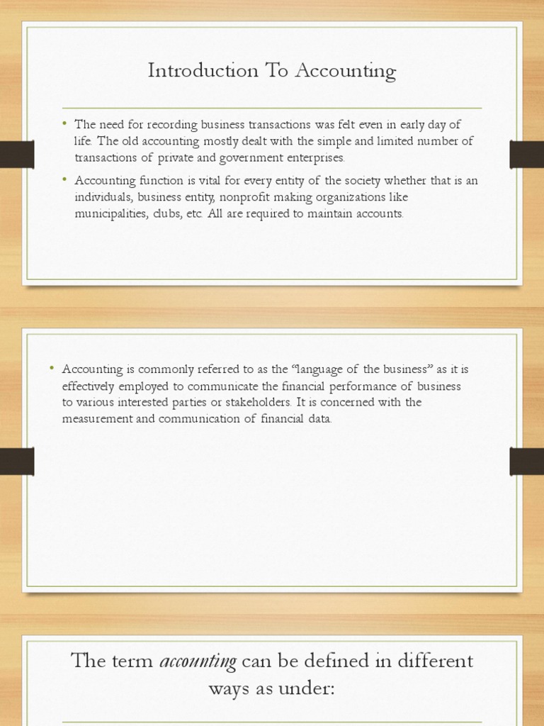 Introduction To Accounting Basics | PDF | Debits And Credits | Business