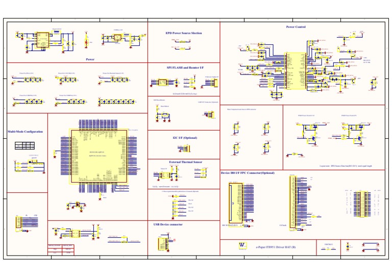 E Paper IT8951 Driver HAT B Schematic PDF | PDF