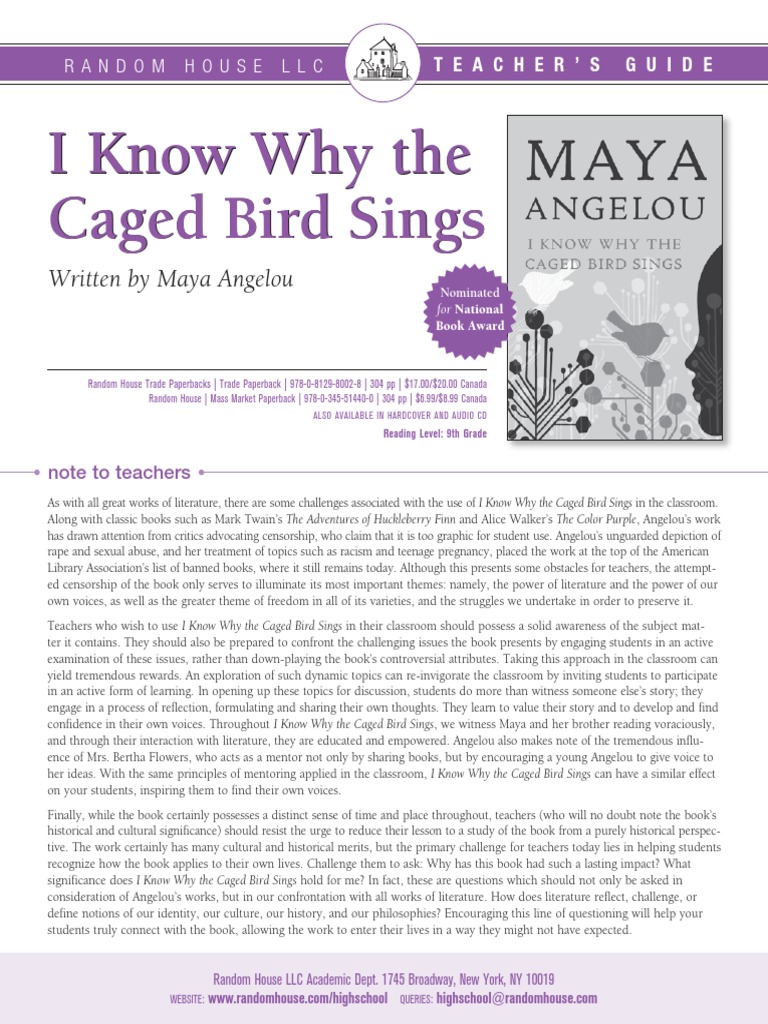 I Know Why The Caged Bird Sings | PDF | Maya Angelou