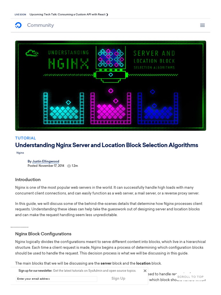 Understanding Nginx Server and Location Block Selection Algorithms - DigitalOcean | PDF | Port ...