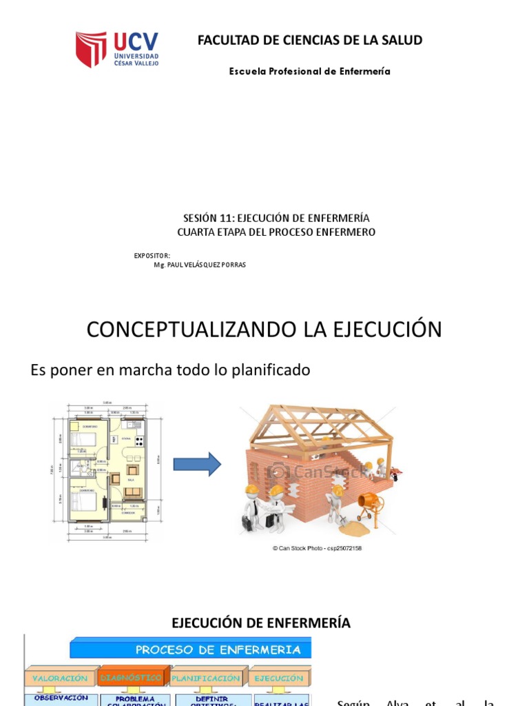 SESIÓN 11 Cuarta Fase PAE-ejecucion | PDF | Enfermería | Cuidado de la salud