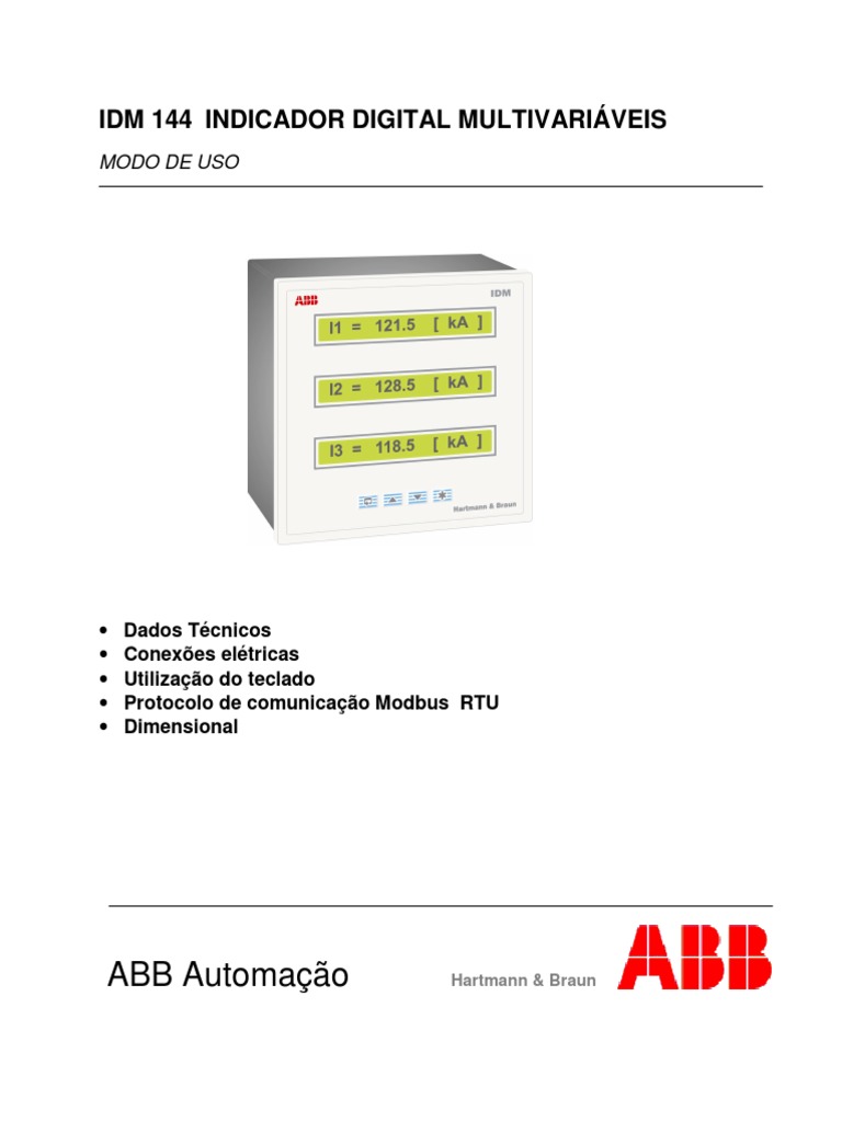 Totalizador Consumo Energia ABB | PDF | Potência (Física) | Energia ...
