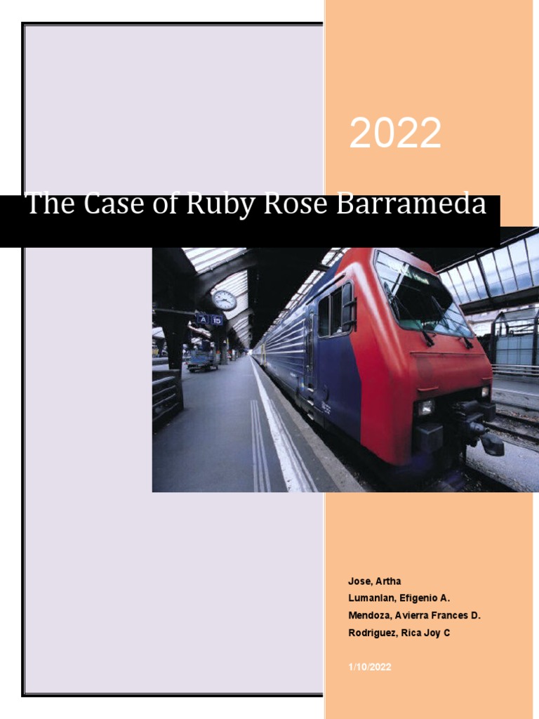 Case of Ruby Rose Barrameda | PDF | Criminal Law | Crimes