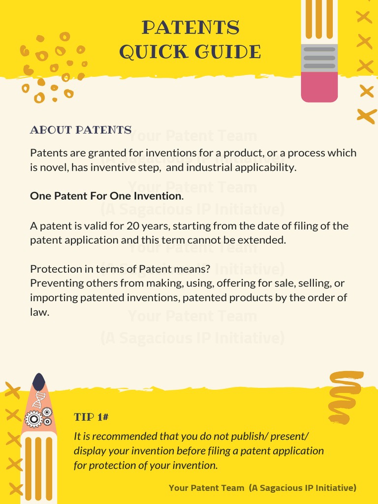 1.2 Patents in Brief - Filing of Patent Flow Chart | PDF | Patent ...