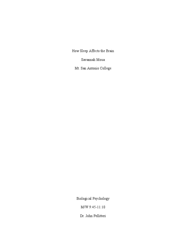 Example Journal Review Paper 1-1 | Download Free PDF | Sleep | Sleep ...