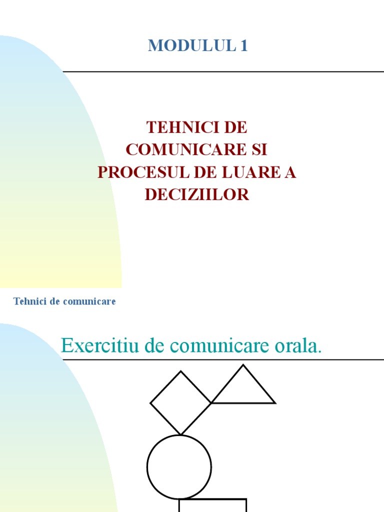 Tehnici de Comunicare | PDF