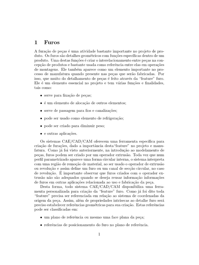 Tabela de Furos | PDF | Parafuso | Definição