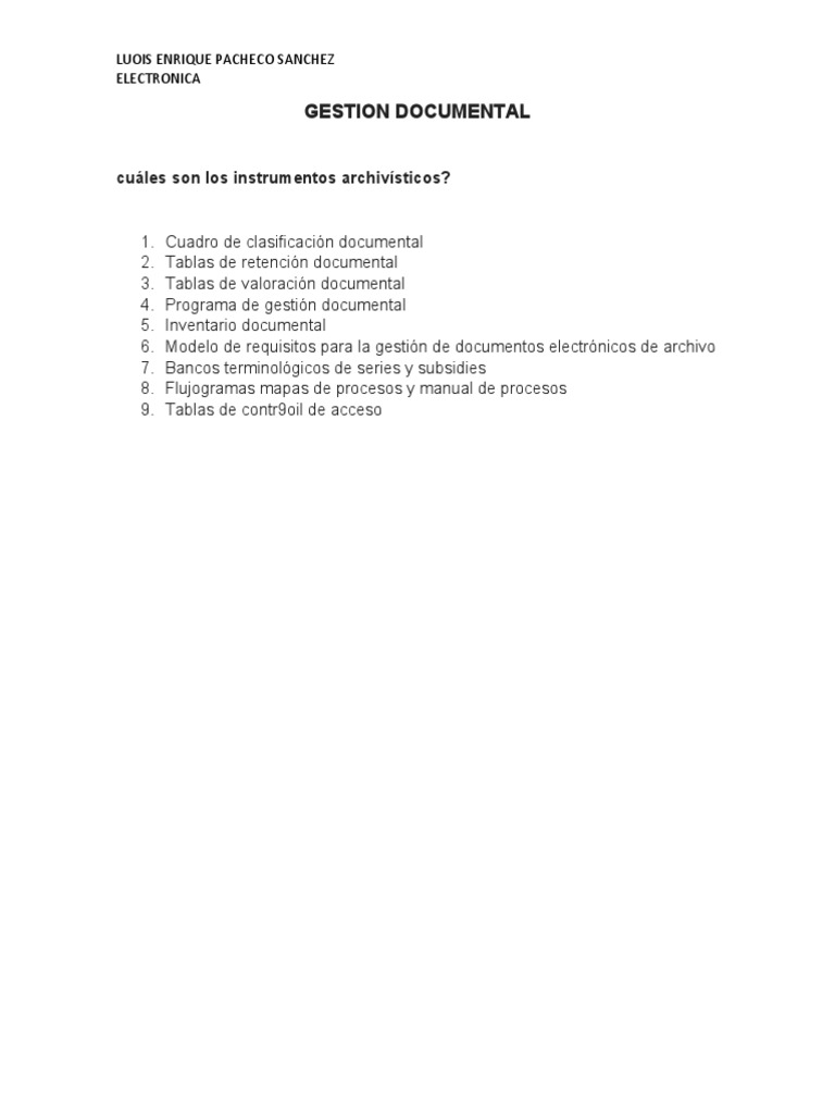Gestion Documental Tarea 2 | PDF