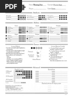 ARG Character Sheet Complete | PDF | Role Playing Games | Leisure