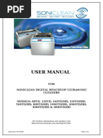 Ultrasonic Cleaner User Manual | PDF | Ultrasound | Vacuum Tube