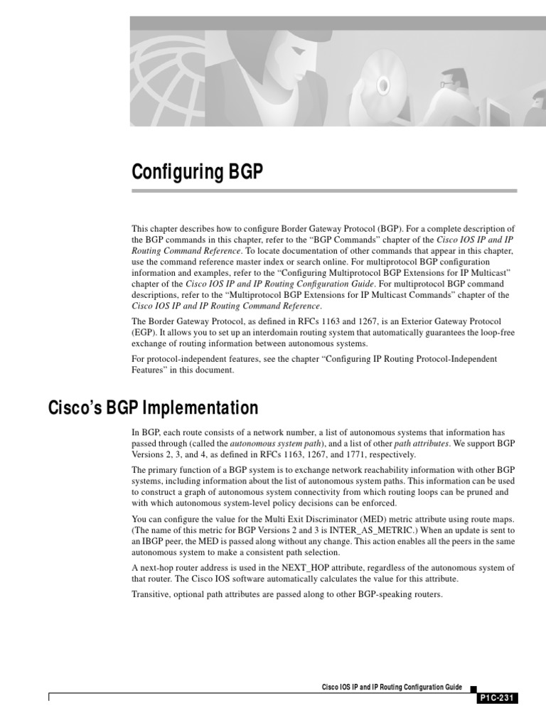 Cisco Press - Configuring BGP | PDF | Routing | Router (Computing)