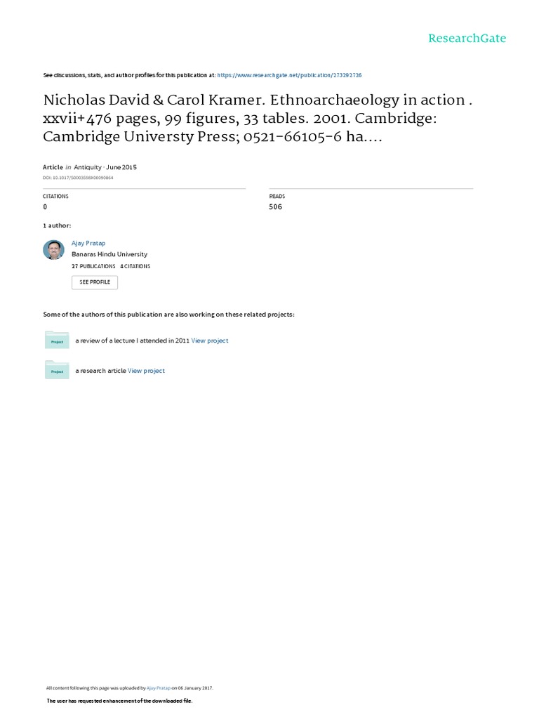 Pratap 2002 | PDF | Archaeology | Artifact (Archaeology)