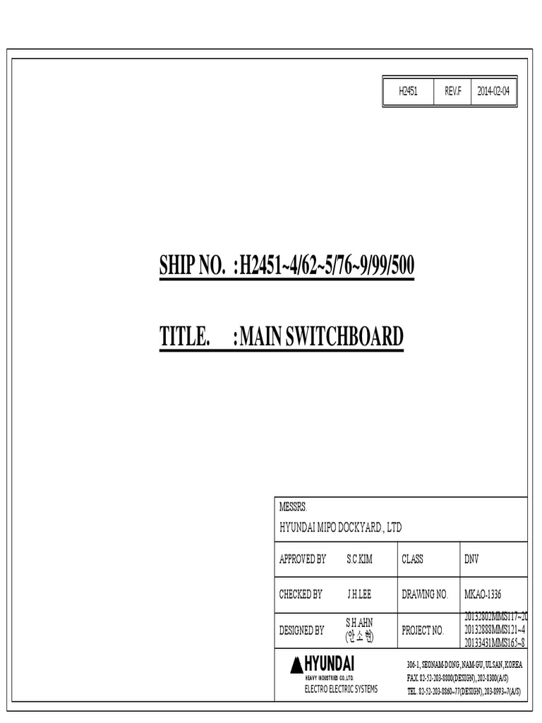 H2451 MSBD Rev.f Full (14.02.04) | PDF | Alternating Current | Electric ...