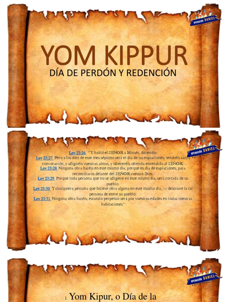 El Significado Y Propósito De Yom Kipur Según Las Escrituras Pdf