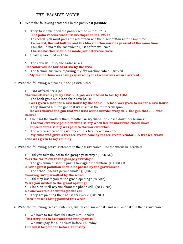 Mastering Passive Voice Constructions | PDF | Language Arts & Discipline