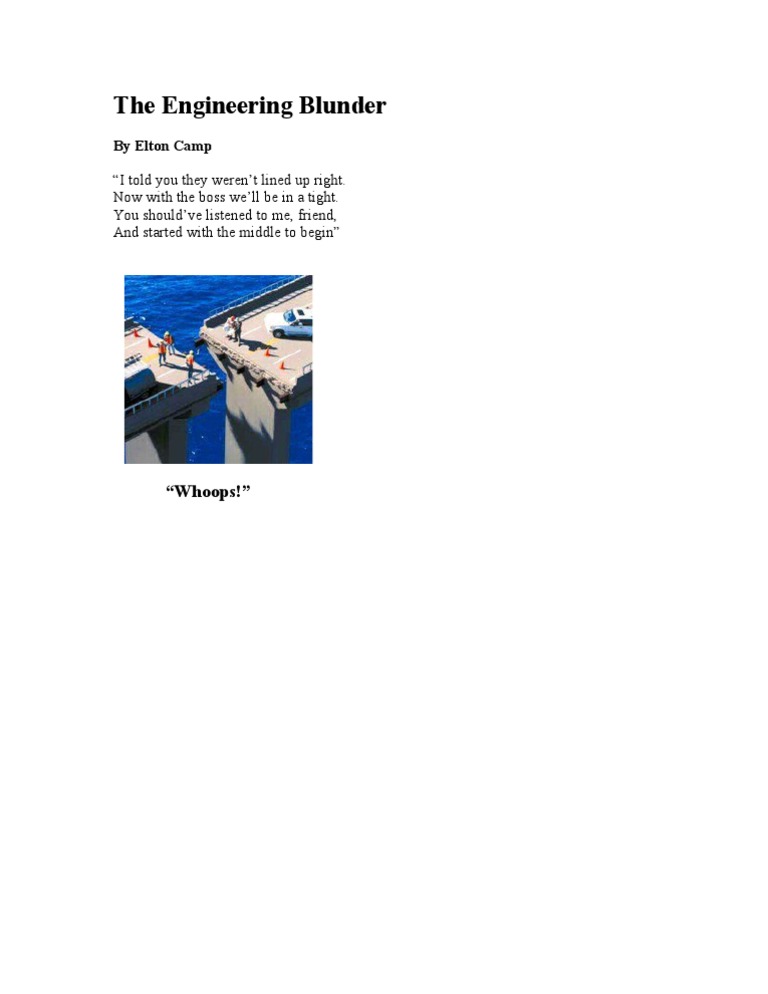 Engineering Mistakes and Lessons | PDF