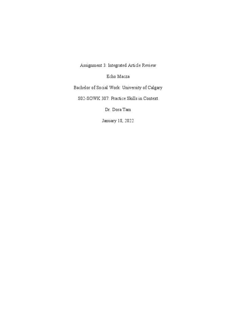 Assignment 3 | PDF | Substance Abuse | Adolescence