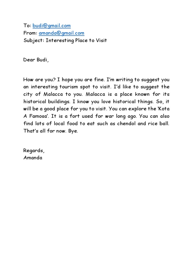 Interesting Place To Visit | PDF